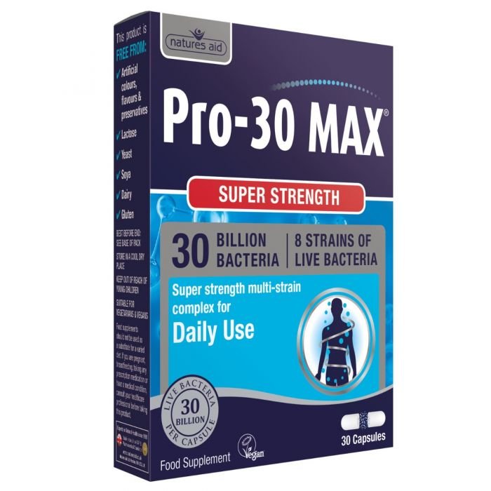 Natures Aid – Pro-30 Max Super Strength (30 Billion Bacteria) 30 ...